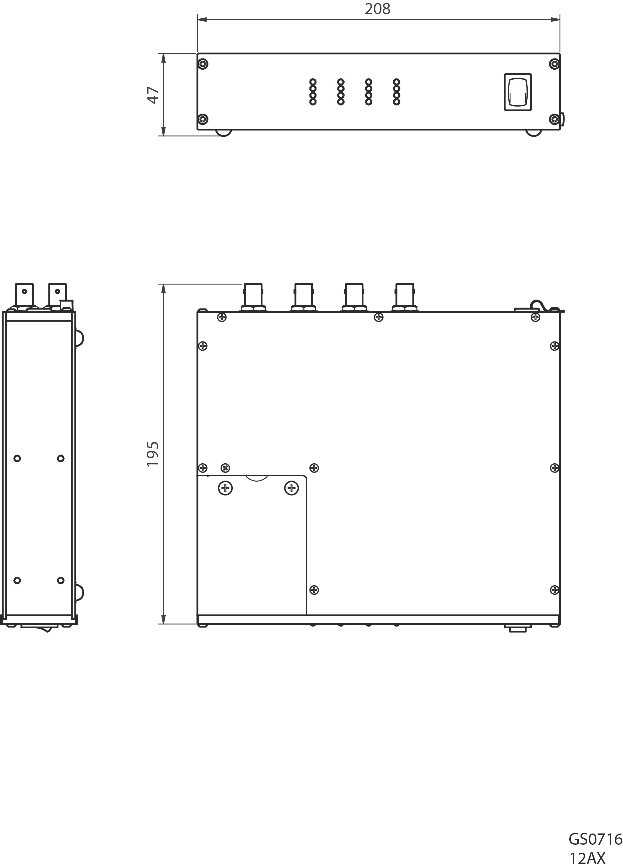 GRAS 12AX 4-Channel CCP Power Module with Gain: GRAS Sound and Vibration