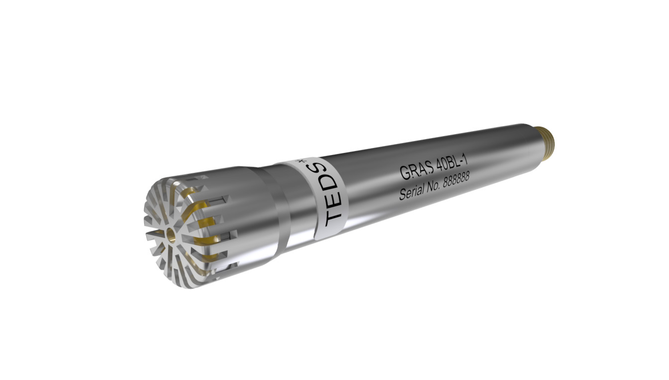 GRAS 46BL-1 1/4" CCP Pressure Standard Microphone Set, High Sensitivity ...